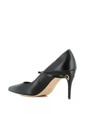 Jennifer Chamandi 85mm Lorenzo Strap Pointed Pumps