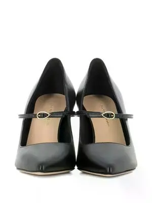 Jennifer Chamandi 85mm Lorenzo Strap Pointed Pumps