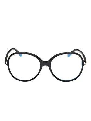 TOM FORD Round-frame Glasses - Black
