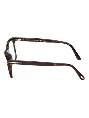TOM FORD Square Frame Glasses - Brown