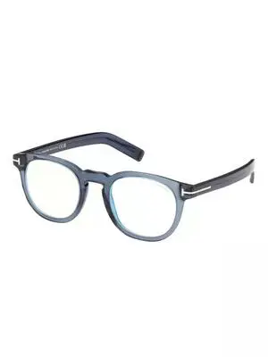 TOM FORD Round-frame Glasses - Blue