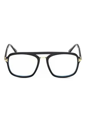 TOM FORD Hinge Detail Double-bridge Glasses - Black