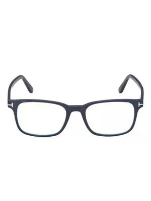 TOM FORD Rectangle-frame Glasses - Blue