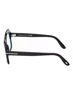 TOM FORD Geometric Frame Eyeglasses - Black