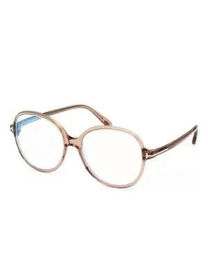 TOM FORD Round-frame Glasses - Neutrals