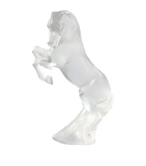 Lalique Large Prancing Horse Sculpture - Clear