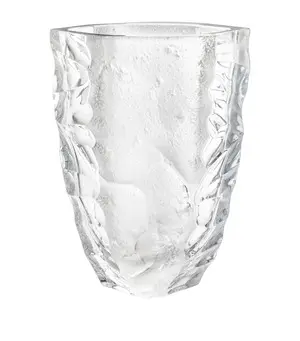 Lalique Large Crystal Silex Vase - Clear
