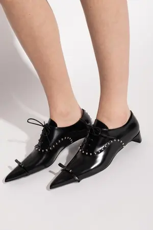 JIL SANDER Heeled Leather Oxford Shoes