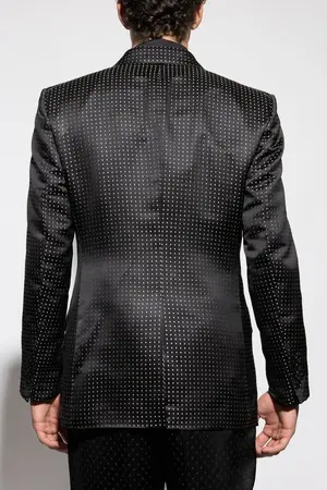 TOM FORD Silk Blazer With A Polka Dot Pattern
