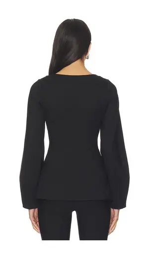 ALIGNE Bonnie Ponte Waisted Blazer - Black