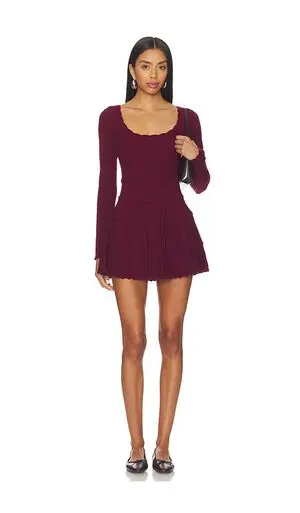 LoveShackFancy Knit Lavender Dress - Spiced Berry