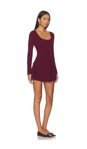 LoveShackFancy Knit Lavender Dress - Spiced Berry