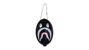 A BATHING APE Shark Coin Case - Black