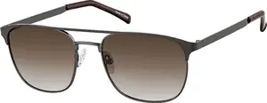 Zenni Aviator Full Rim Sunglasses - Brown
