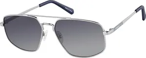 Zenni Aviator Full Rim Sunglasses - Gray