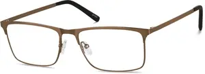 Zenni Rectangle Eyeglasses Full Rim Frame - Copper