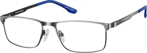 Zenni Rectangle Eyeglasses Full Rim Frame - Graphite
