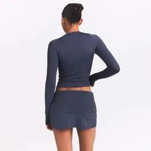 SKIMS Long Sleeve Crew Neck Top - Deep Royal