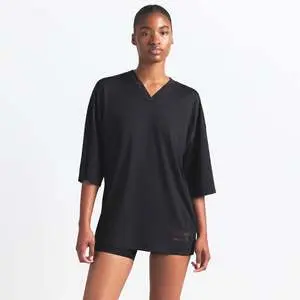 SKIMS Nike Airy V-neck Oversized Top - Obsidian
