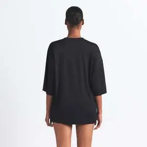 SKIMS Nike Airy V-neck Oversized Top - Obsidian