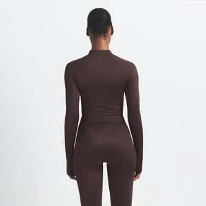 SKIMS Long Sleeve Half Zip Top