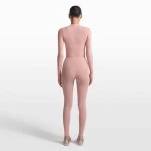 SKIMS Mock Neck Long Sleeve Top - Himalayan