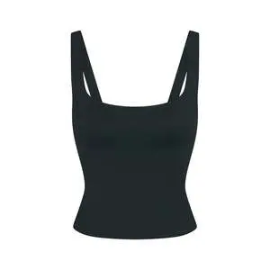 SKIMS Matte Square Neck Tank - Dark Teal