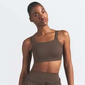 SKIMS Nike Matte Wide Strap Bra - Dark Sepia