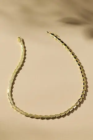Melinda Maria Serpent Collar Necklace - Gold