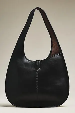 Dolce Vita Nova Leather Buckle Tote - Black