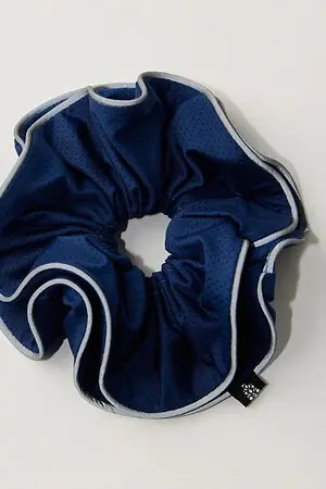 Free People Spotlight Super Reflective Scrunchie - Navy Baby