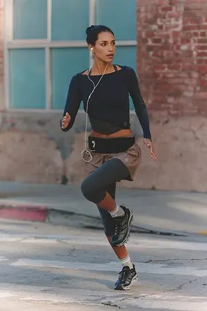 Free People Up Next Long Sleeve Top - Black