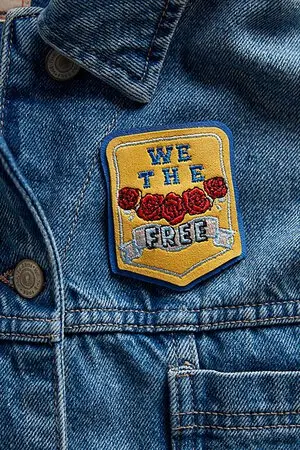 Free People We The Free Academy Patch Brooch - Yellow/blue