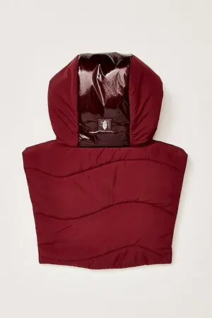 Free People Denver Quilted Dickey - Mahogany