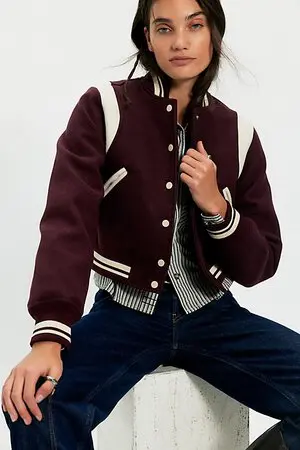 Women's Crop Varsity Jackets