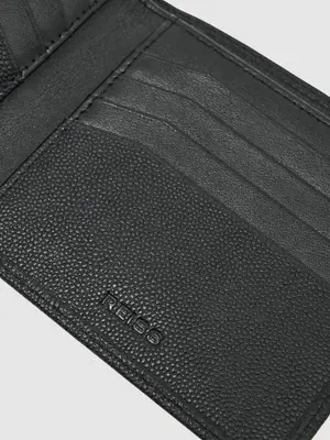 REISS Henry Micro-grain Leather Wallet