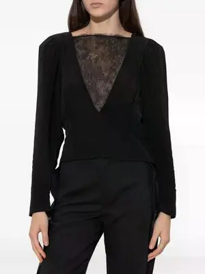 IRO PARIS Lace Panelled Blouse