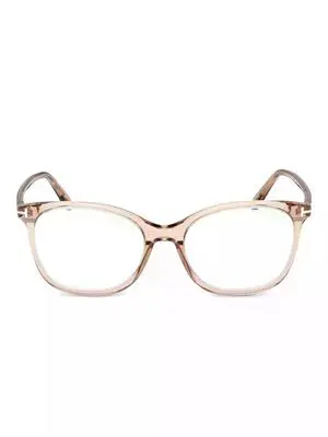 TOM FORD Square Frame Eyeglasses - Neutrals