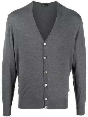 Colombo Button-down Knit Cardigan - Grey