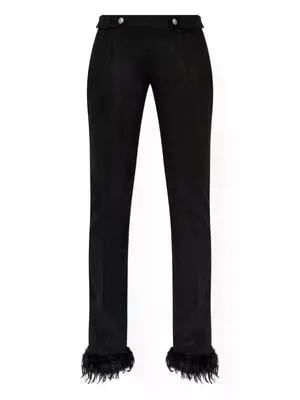 MISBHV Feather-trimmed Trousers
