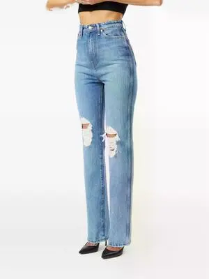 NO44 Straight Leg Ripped Jeans