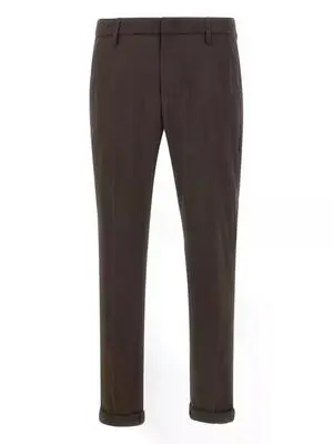 DONDUP Buttoned Logo-detail Pants