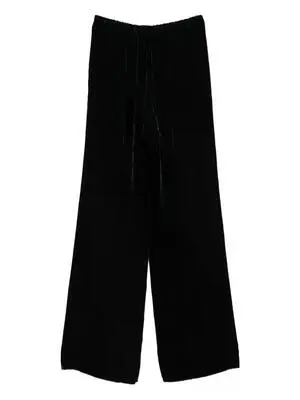 Antonelli Firenze Elasticated-waist Velvet Pants - Blue