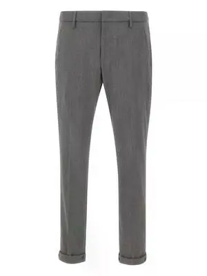 Dondup Grey Straight Leg Trousers