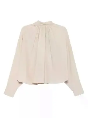 ALYSI Long Sleeve Tie Blouse