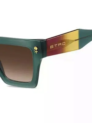 Etro Rose-embellished Square Sunglasses