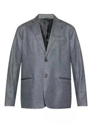 Emporio Armani Single-breasted Wool Blazer - Grey