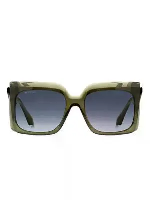 Etro Geometric Frame Sunglasses - Green