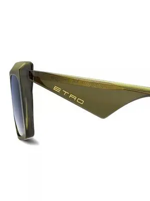 Etro Geometric Frame Sunglasses