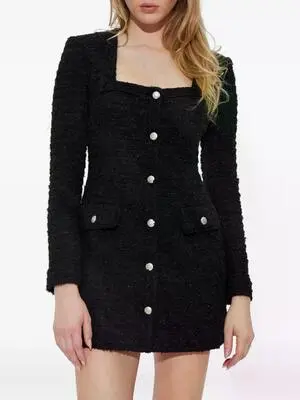MISBHV Button-up Tweed Dress